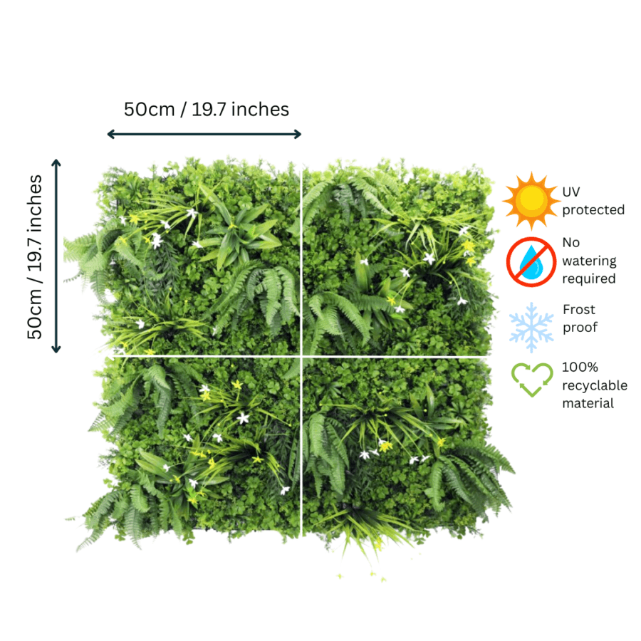 Buy Everglade Artificial Luxury Foliage Living Wall Panel