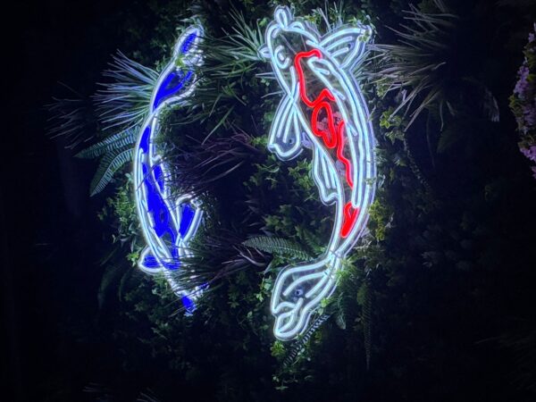 Buy Koi Fish LED Neon Sign (Blue) Online With EGM